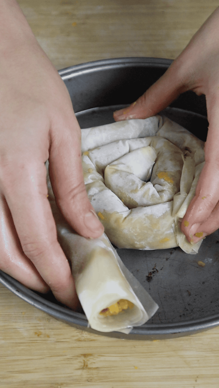Bulgarian Tikvenik - Pumpkin Filo Pastry Pie