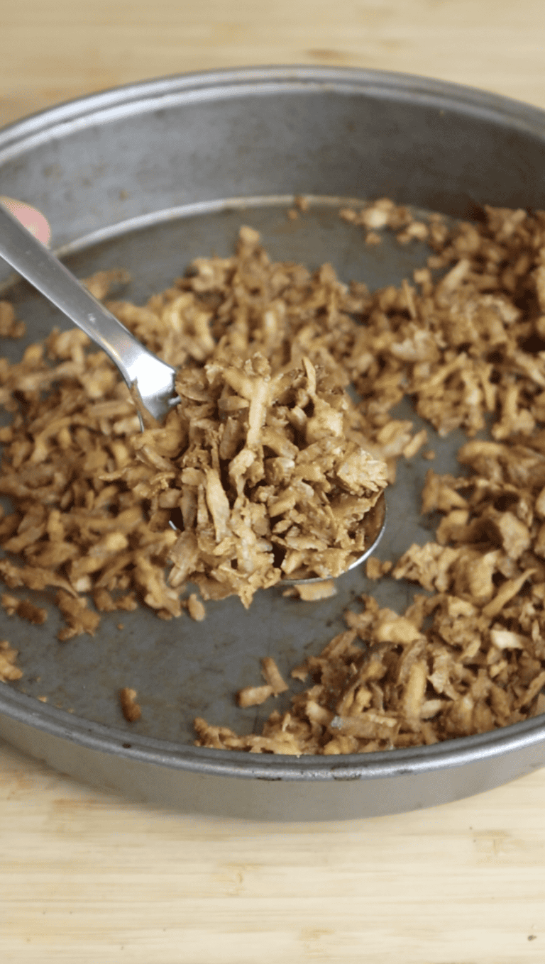 How to Make Crispy Grated Tofu in the Oven • Recipes and Places