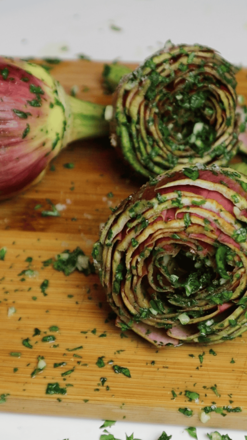 Carciofi Alla Romana Recipe: Braised Stuffed Artichokes • Recipes and ...