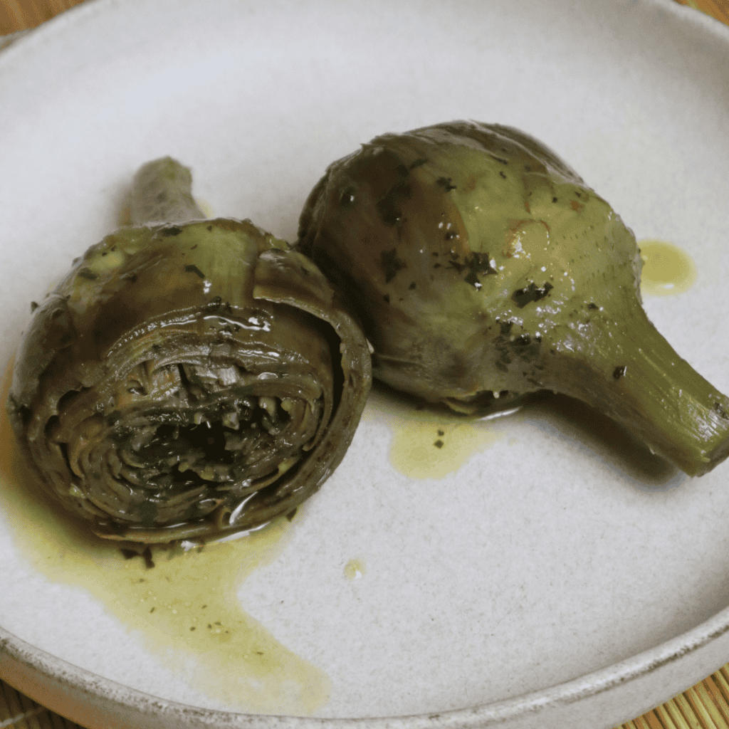 Carciofi Alla Romana Recipe: Braised Stuffed Artichokes • Recipes and ...