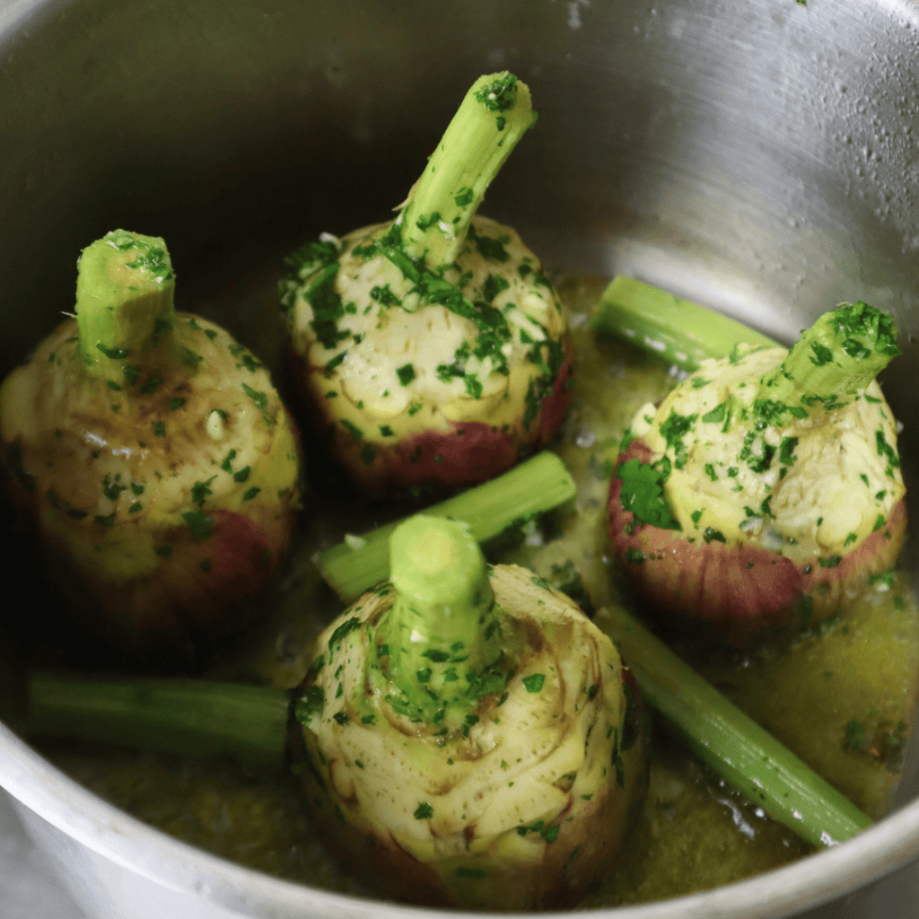 Carciofi Alla Romana Recipe: Braised Stuffed Artichokes • Recipes and ...