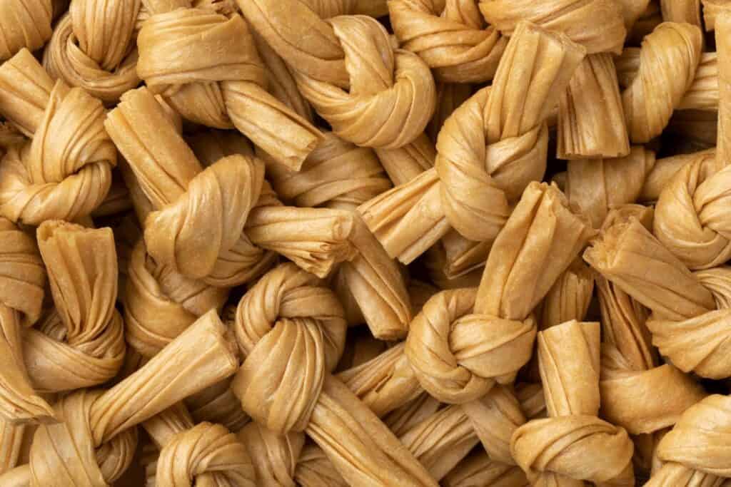Soy Bean Curd Knots in Rich Soy and Sesame Oil Sauce